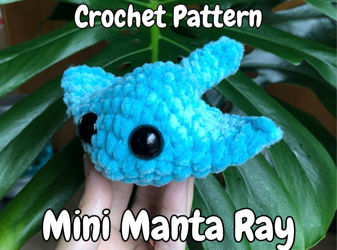 DIGITAL PDF | Mini Manta Ray Crochet Pattern – Zero Gravity Crochet