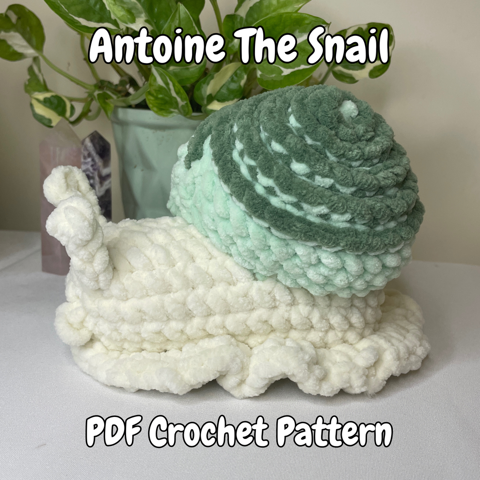 DIGITAL PDF | Antoine The Snail Crochet Amigurumi Pattern – Zero ...