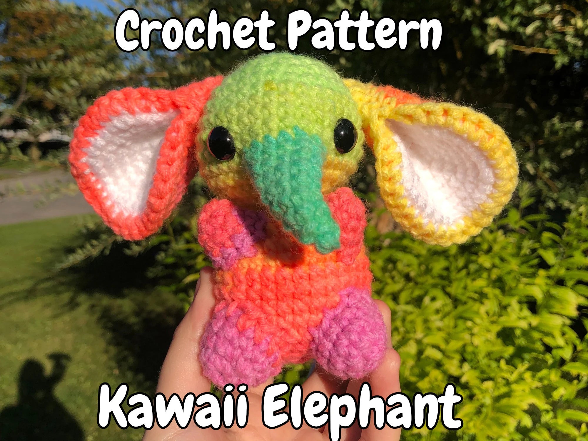 DIGITAL PDF | Kawaii Elephant Crochet Pattern – Zero Gravity Crochet