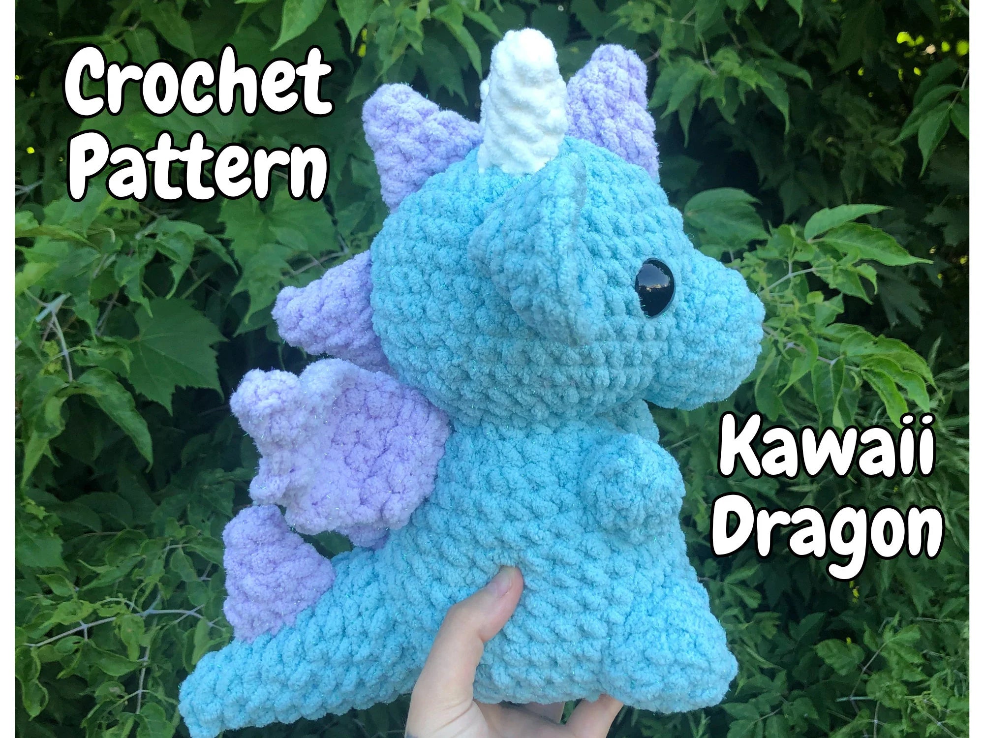 DIGITAL PDF | Kawaii Dragon Crochet Pattern – Zero Gravity Crochet