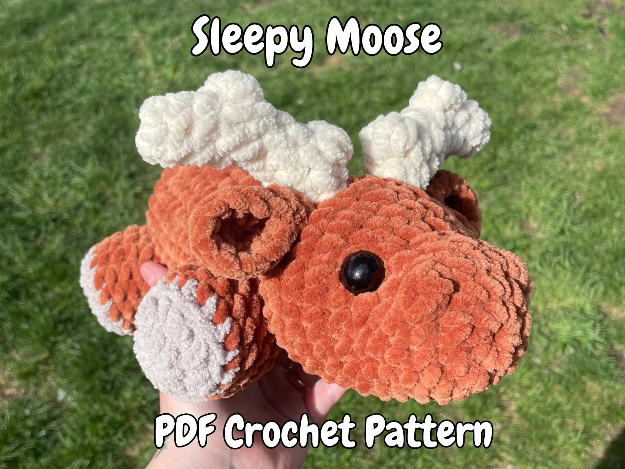 DIGITAL PDF | Sleepy Moose Crochet Pattern – Zero Gravity Crochet